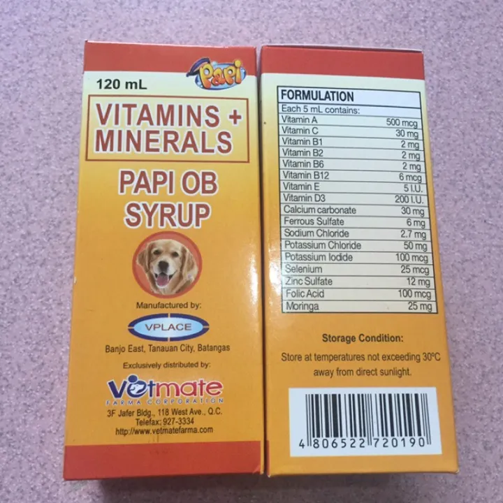 free new product label Papi OB Syrup Pre and Post Natal Supplement ...