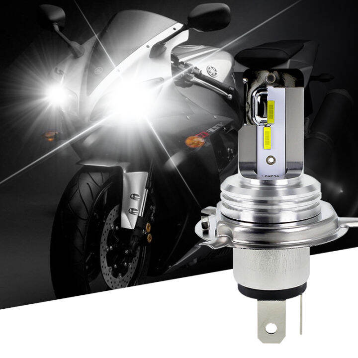 Motorcycle LED Headlight Bulb H4 For Yamaha Y15ZR Honda CBR 150 Kawasaki AC DC Universal 18W H4 ...