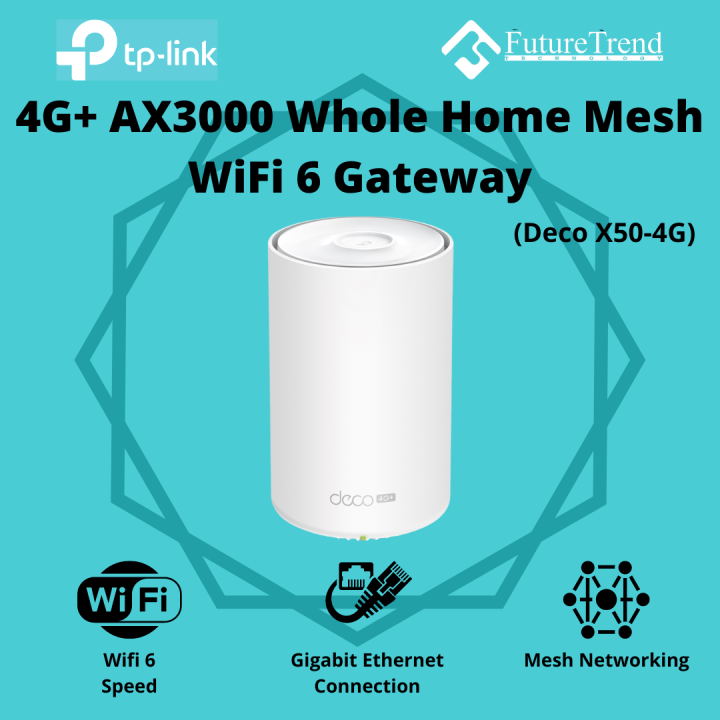 TP-link Deco X50-4G 4G+ AX3000 Whole Home Mesh WiFi 6 Gateway | Lazada TP-link Deco X50-4G 4G+ AX3000 Whole Home Mesh WiFi 6 Gateway | Lazada