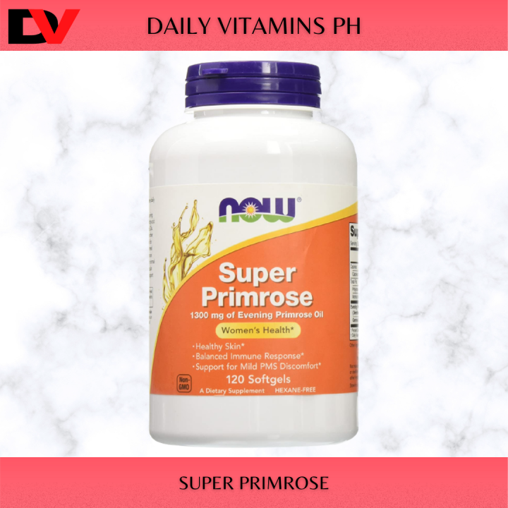 Now Foods, Super Primrose 1300mg of Evening Primrose Oil, 120 Softgels ...