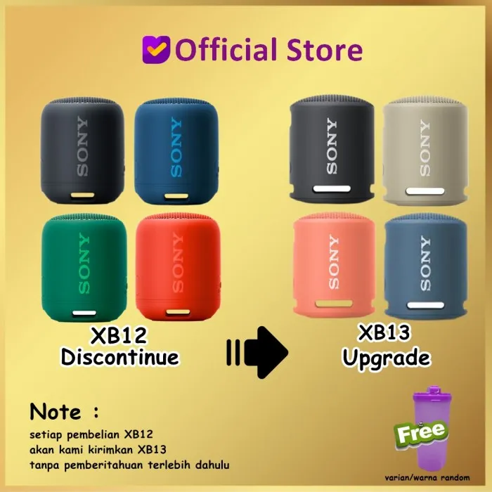 Sony SRS-XB12 Extra Bass Portable Bluetooth Speaker SRS XB12 XB 12 - XB13 Black | Lazada Indonesia