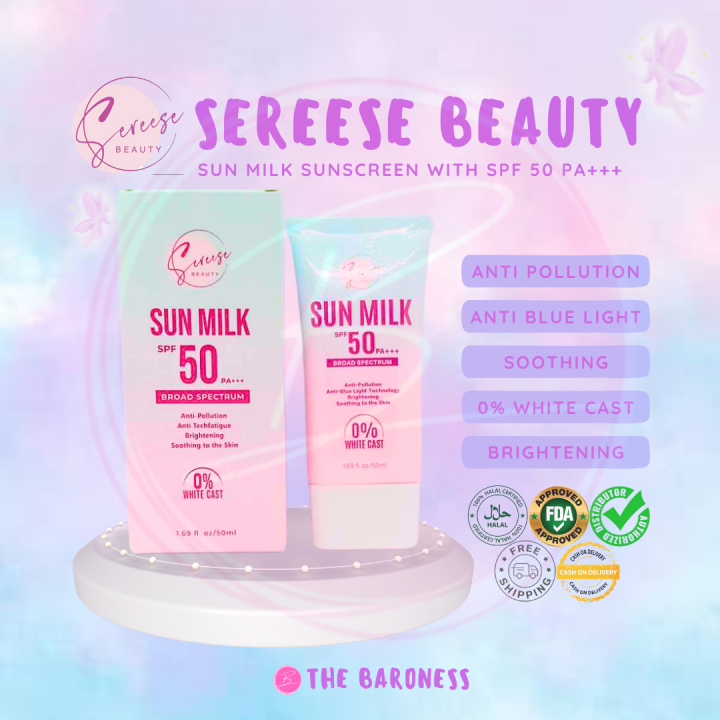 Sereese Beauty Sun Milk Sunscreen with SPF 50 PA+++ | Lazada PH