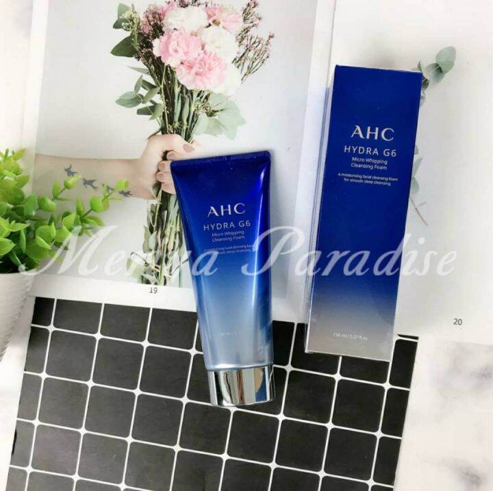 AHC Hydra G6 Micro Whipping Cleansing Foam 150ml G6超越水 保湿洗面奶 | Lazada