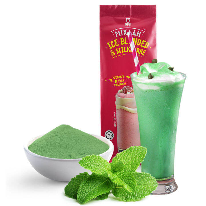MIX-LAH Peppermint Ice blended Milkshake Powder 冰沙粉 Serbuk Air Balang ...