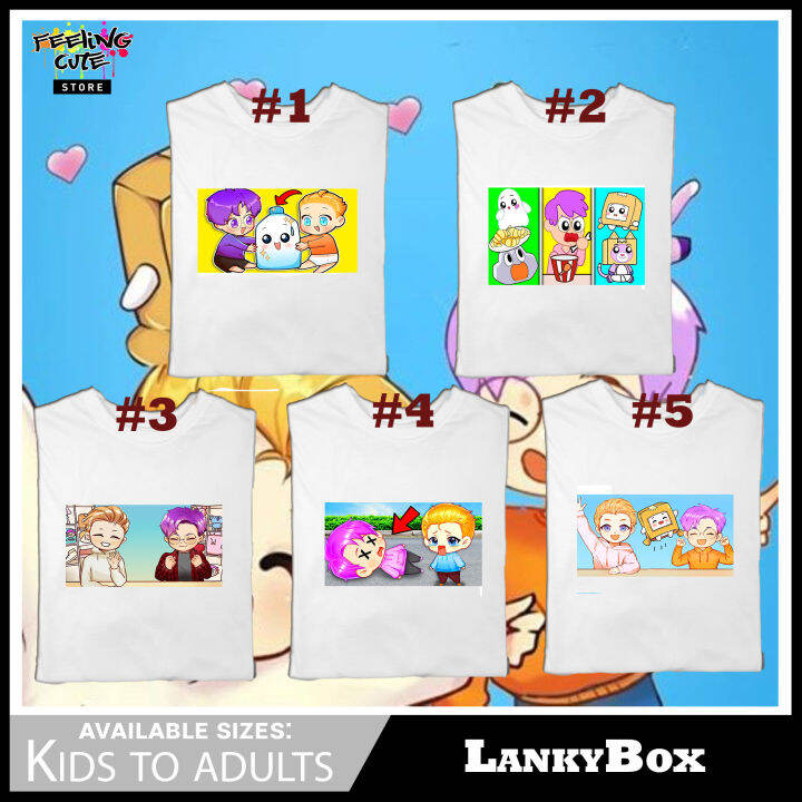 LankyBox Shirt Youtube Star For Kids to Adults Unisex | Lazada PH
