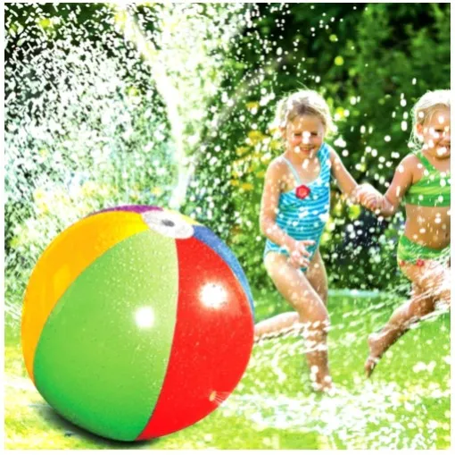 TDS 75cm Rainbow Inflatable Beach Ball Water Balloon Summer Outdoor ...