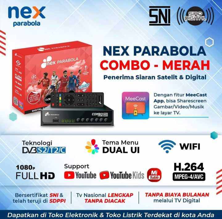 Matrix MOLA Nex Parabola Receiver / STB Set Top Box DVB-T2 COMBO KUNING ...