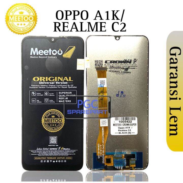Meetoo - LCD Touchscreen Fullset Realme C2 / RMX1941 / RMX1945 / Oppo ...
