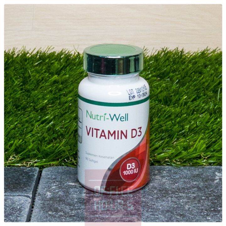 Nutriwell Nutri-Well Vitamin D3 1000 IU 1000IU 90 Softgels | Lazada ...