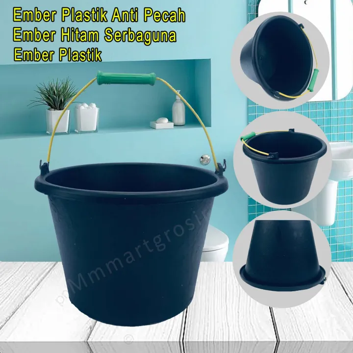 Ember Hitam / Ember Plastik AntiPecah / Ember Serbaguna | Lazada Indonesia