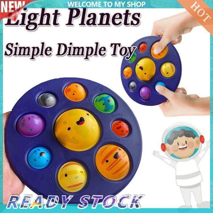 【New Ready】 Eight Planets Solar System Simple Dimple Fidget Sensory Toy ...