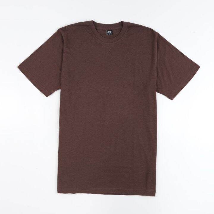 KAOS POLOS Coklat Dark Brown Pria Coklat Tua / Baju Kaos Oblong Pria ...