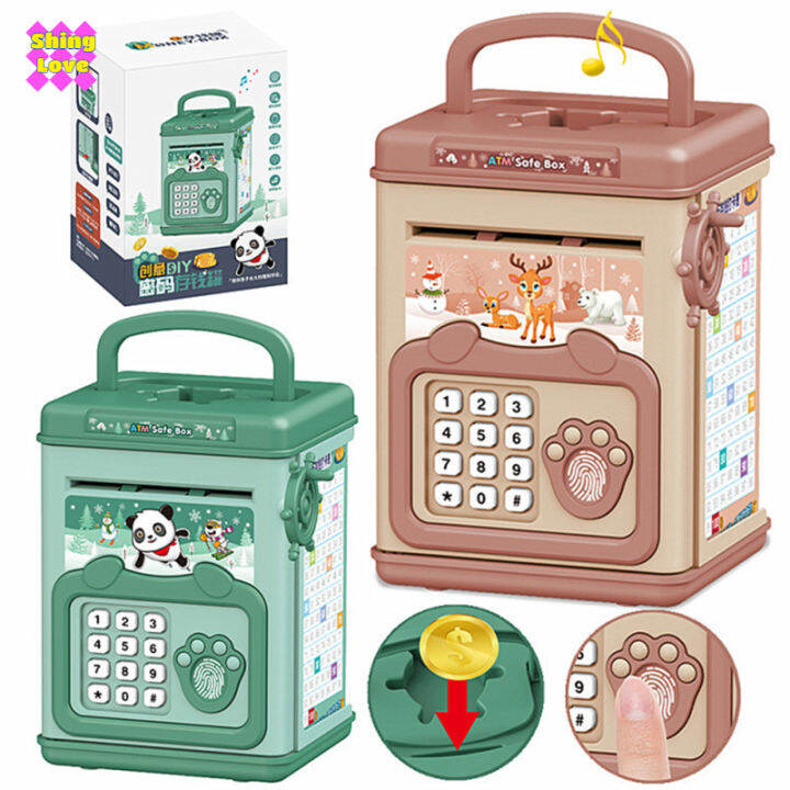 ShingLove Children Money Boxes Music Coins Cash Saving Safe Box Mini ...