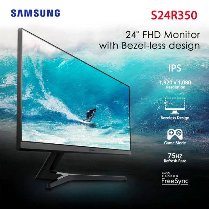Monitor Samsung S24R350 24" IPS 75hz HDMI VGA LS24R350 | Lazada Indonesia