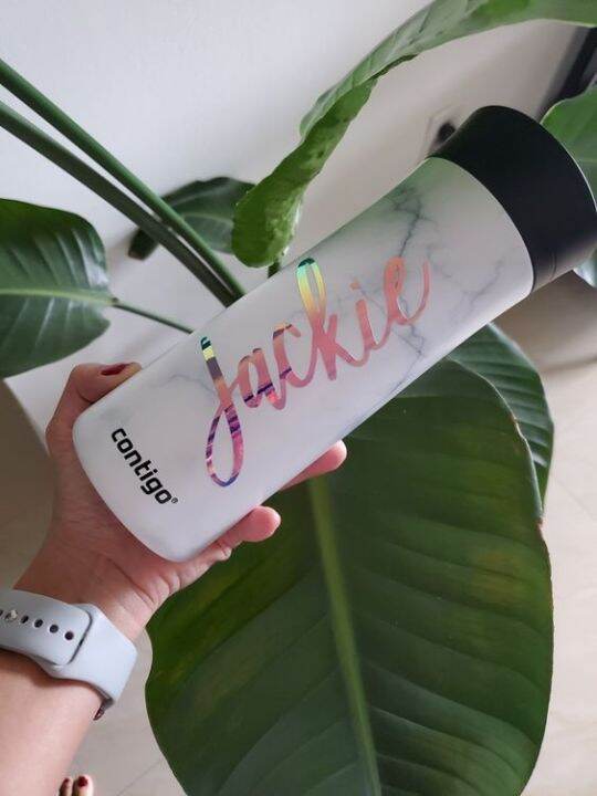 Customized Holographic Name Vinyl Sticker/Decal Name Logo Sticker ...