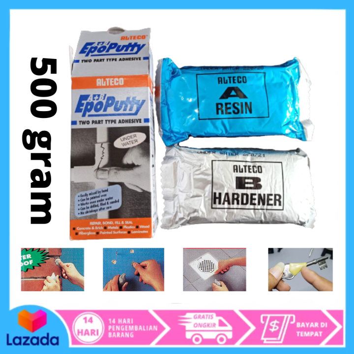 ORIGINAL Lem Epo Putty ALTECO Lem porting 500gr 500 gram Lem Epoxy ...
