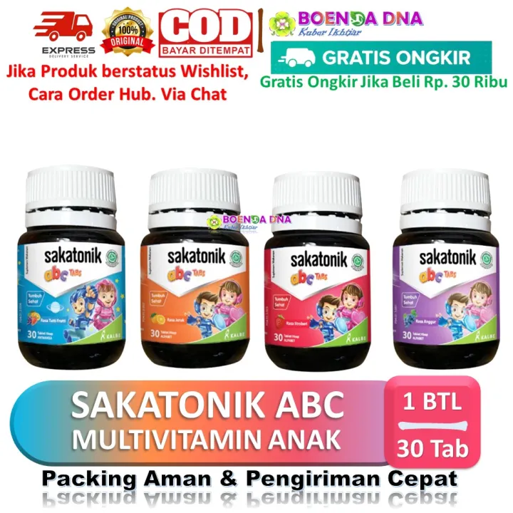 COD Sakatonik ABC Multivitamin Anak 30 Tablet | Lazada Indonesia