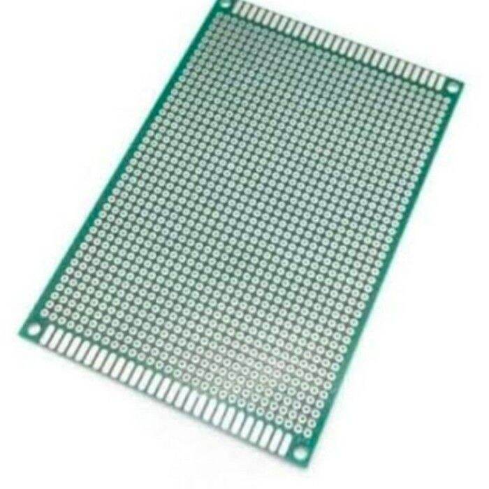 PCB Dot Matrix Double Layer Hole 8x12 cm FR4 Protoboard lubang 2.54mm ...