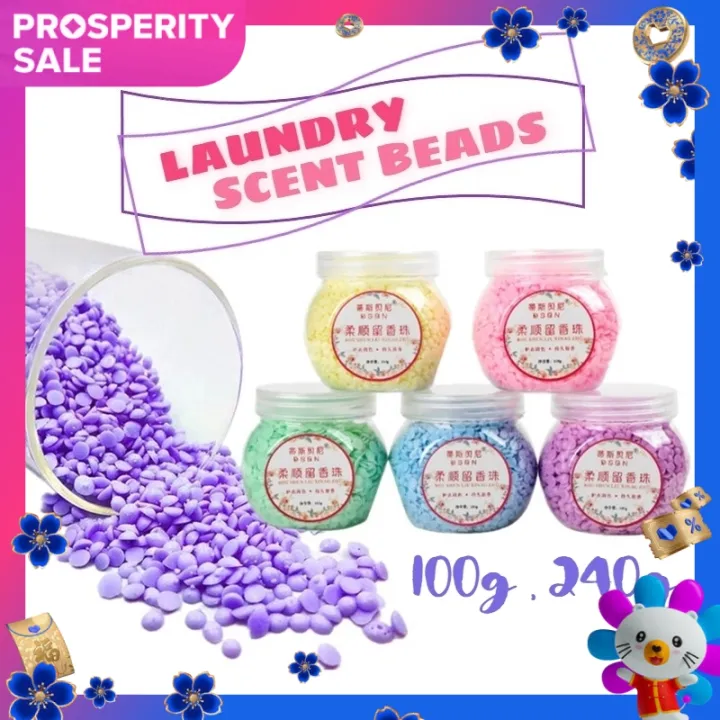 (Laundry Scent Beads) Clothes Wash Long-Lasting Incense Clothing Softener Fragrance Smell ...