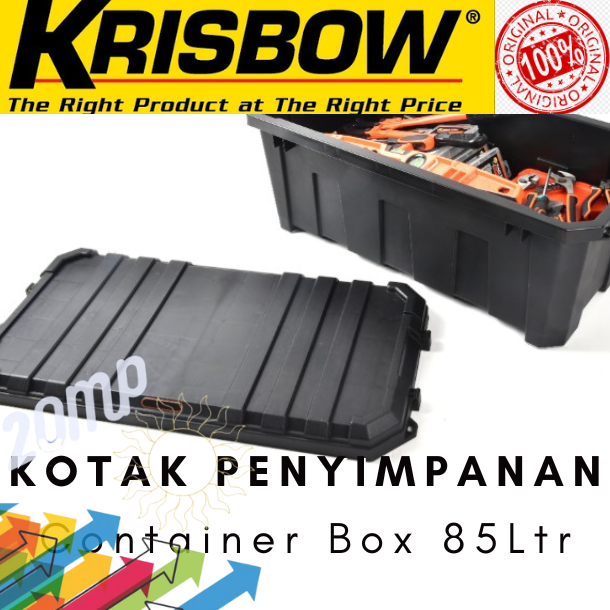 Kotak Penyimpanan Kotak Perkakas 85 Ltr Krisbow CONTAINER BOX ...