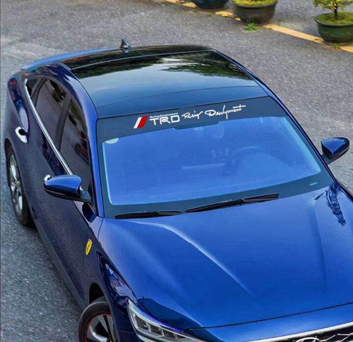 Car TRD front and rear windshield stickers and decals Car modification ...