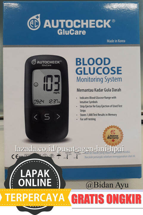 ALAT AUTOCHECK GLUKOSA / ALAT TES GULA DARAH DARAH/ ALAT CEK GULA ...