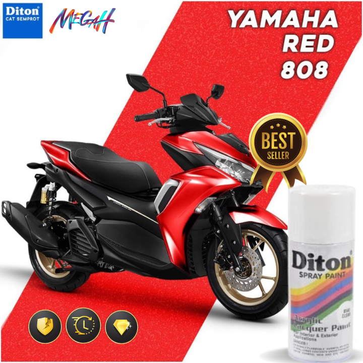Pilox Pilok Cat Semprot Diton Yamaha Red merah Candy merah darah merah ...