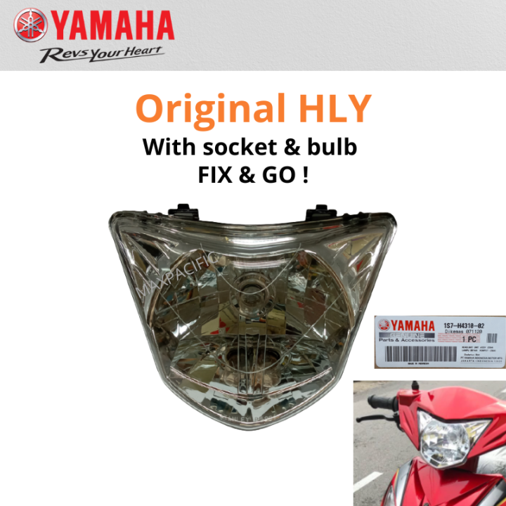 Yamaha LC135 V1 Head Lamp Assy Head Light 100% Original HLY Clear Lampu Depan lc v1 Lampu Besar ...