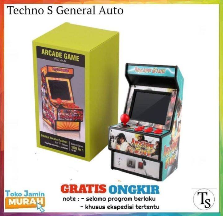 Console Arcade Game Retro 16 Bit Mini Arcade Game Ding Dong 156 in 1 ...