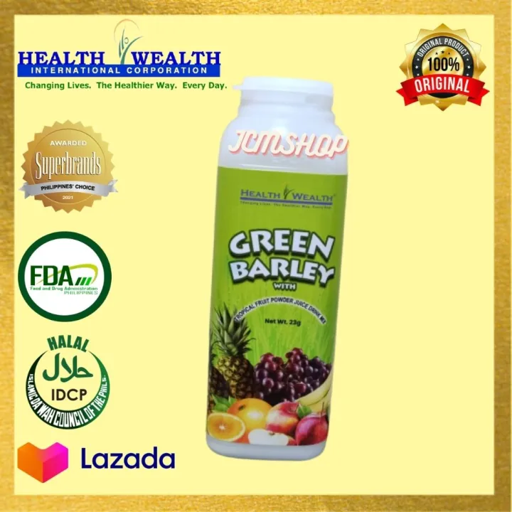 100% Original Green Barley with Tropical Fruit Powder Juice Drink Mix ...