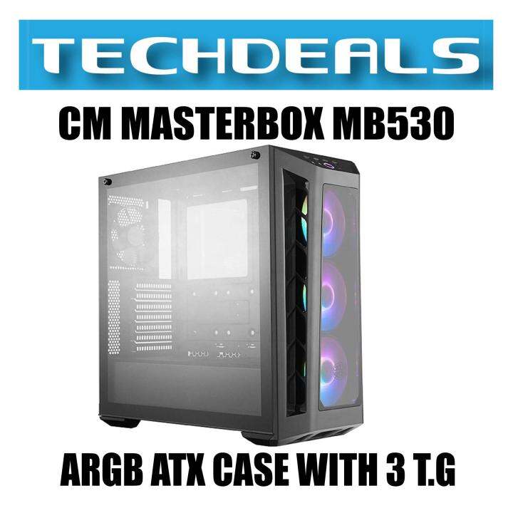 Cooler Master MASTERBOX MB530 ARGB ATX CASE WITH 3 T.G | Lazada Singapore