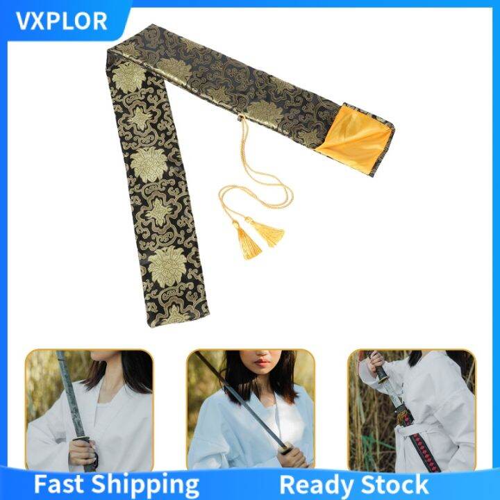 VXPLOR Brocade Bag Silk Sword Shoulder Tote Insert Organizer Samurai ...