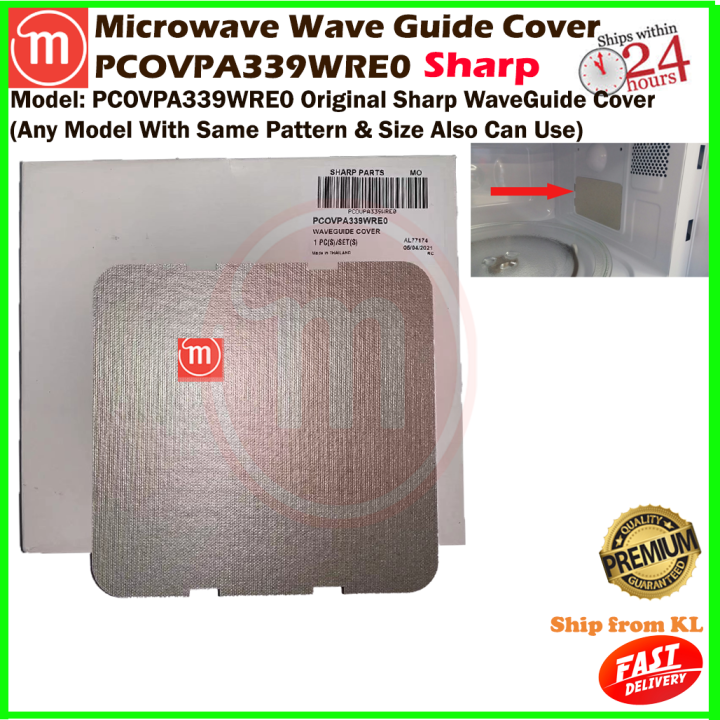 (Original) SHARP MICROWAVE WAVE GUIDE COVER MICA SHEET (140x135mm ...