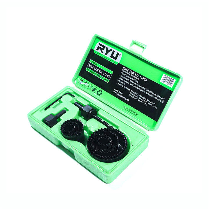 RYU HOLE SAW KIT 11 PCS / MATA BOR / ALAT PERKAKAS | Lazada Indonesia