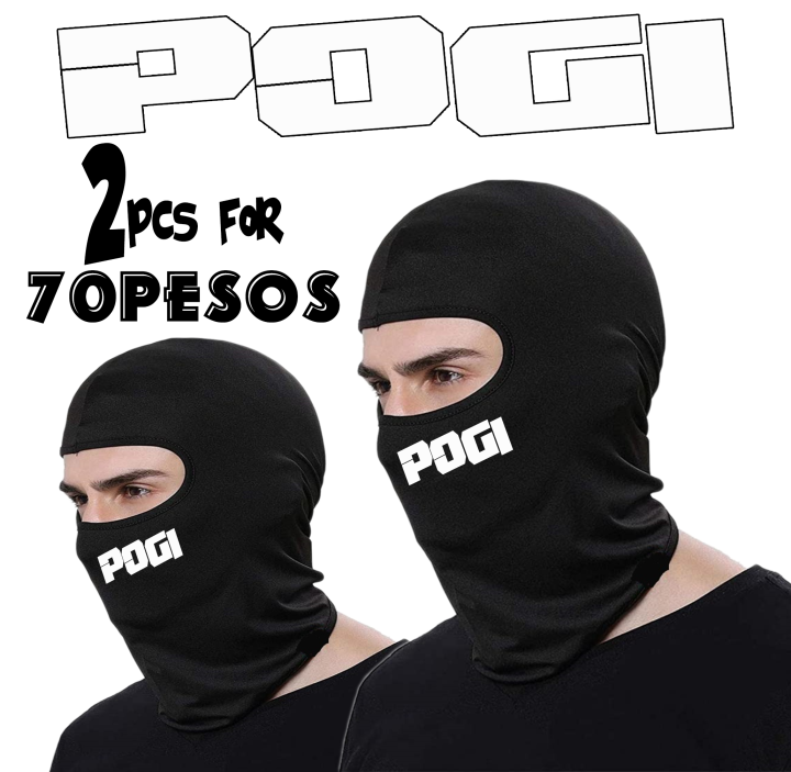 POGI logo Motorcycle Balaclava Helmet Full face Mask Bonnet NO FOAM ...