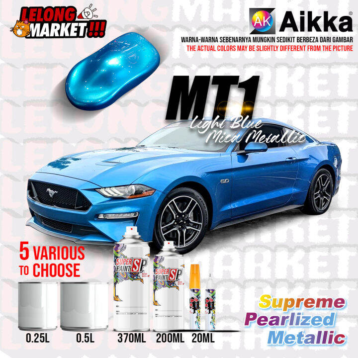2K Paint 【 AIKKA MT1 LIGHT BLUE MICA METALLIC 】 Supreme Pearlized ...