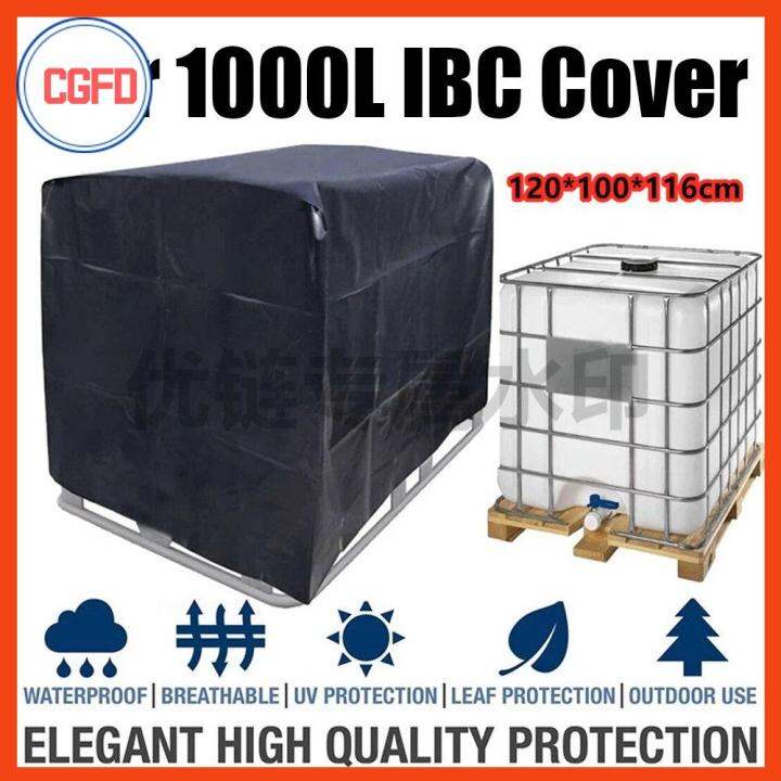 CGFD อุปกรณ์เสริมกันน้ำถังเก็บน้ำกลางแจ้งในสวนฝาครอบกันฝุ่นกันฝุ่น1000L ...