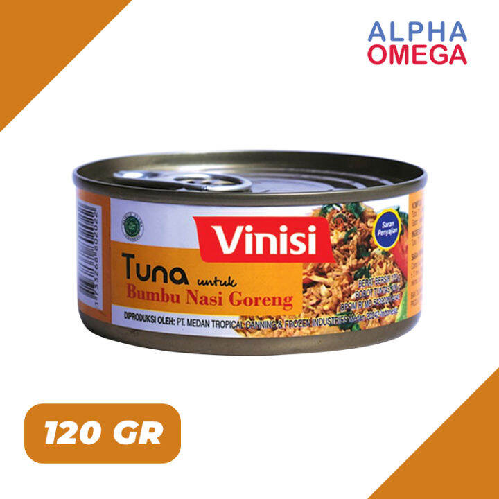 VINISI TUNA NASI GORENG 120 GR - IKAN TUNA KALENG SEHAT TANPA MSG ...