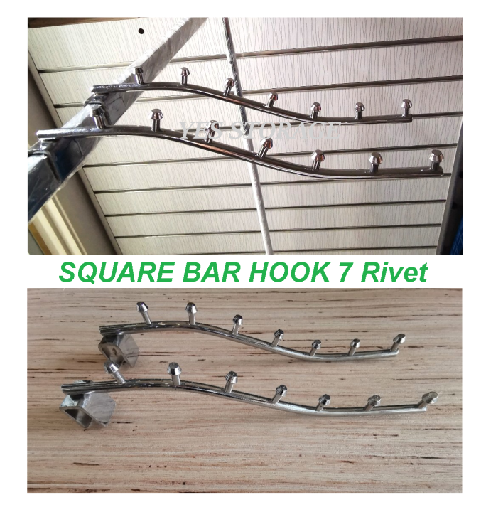 Square Bar Waterfall Hook 7 Rivet ( Curve ) | Lazada