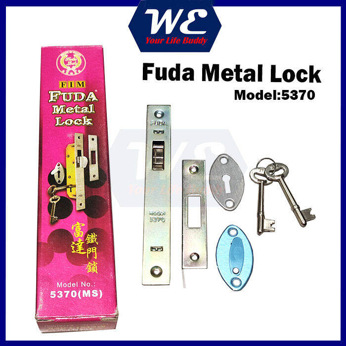 Fuda 5370 Metal Lock Single Mortise Grill Door Hook Lock | Lazada
