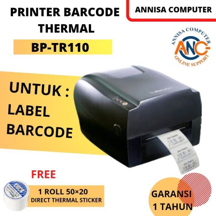 Printer Barcode Thermal / Label BLUEPRINT BP-TR110 (USB+Serial+LAN ...