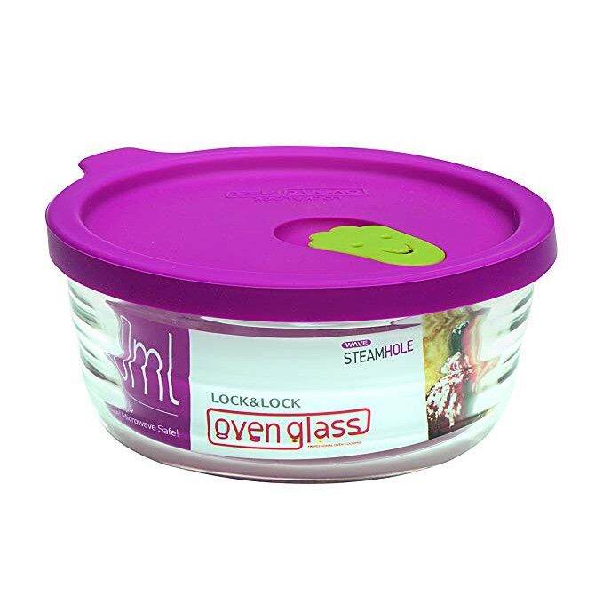 LocknLock Wave Glass Round 340mL | Lazada Indonesia