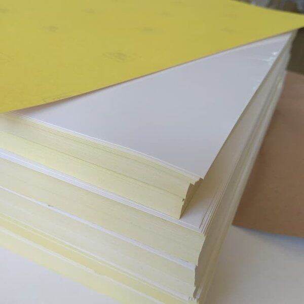 (100 Lembar) Kertas Sticker Folio F4 Printable 21,5 x 33cm bisa di ...