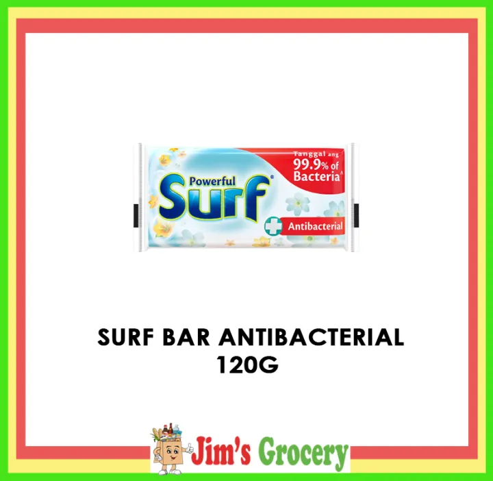 JIMS SURF LAUNDRY BAR ANTI BACTERIAL 120G SET BY 3's | Lazada PH