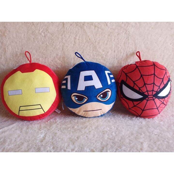 Bantal Spiderman Karakter Superhero Bulat TERBARU/Boneka Spiderman Iron ...