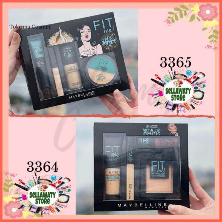 [COD] Maybelline Varian makeup set 4 in 1 Lengkap / Bedak / Fondation ...