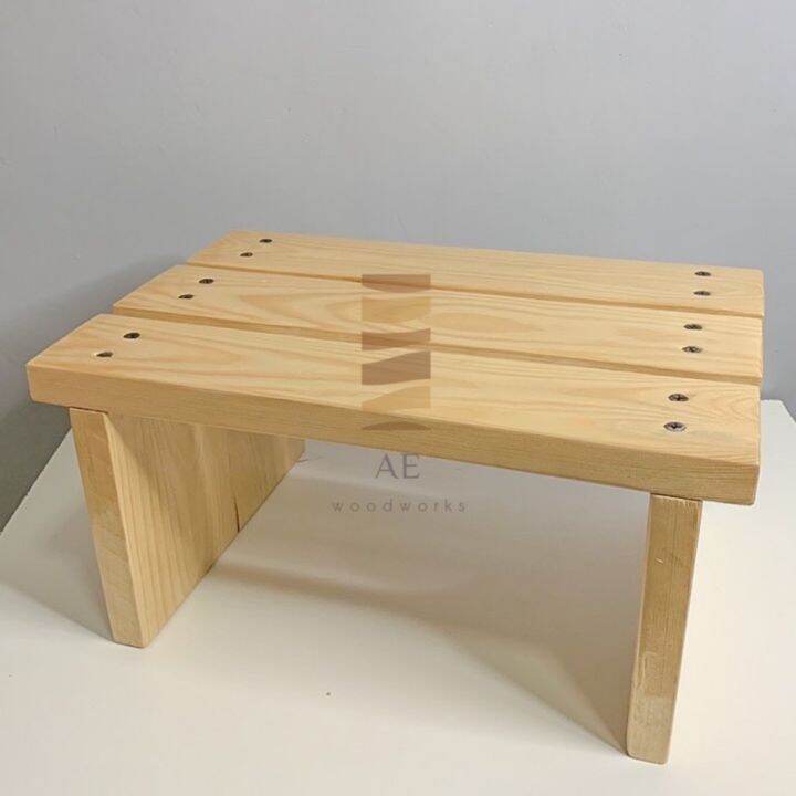 ♫Wooden Footrest, Stool, Bangkito, Plant Stand, Step Stool | Lazada PH