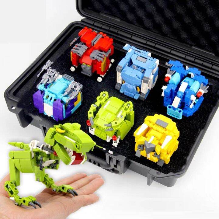 Qman 2 In 1 Idea Transformation Mecha Robot Lion Building Block City ...