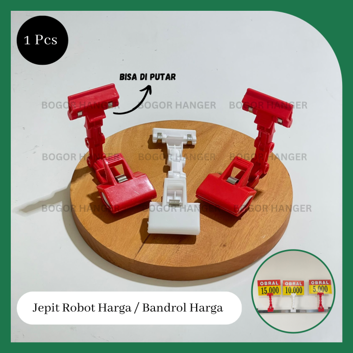 (PER 1 PCS) Jepit Harga Robot | Penjepit Harga Price Tag untuk Papan ...