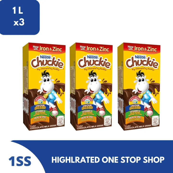 Nestle Chuckie Chocolate Milk Drink, 1L set of 3 | Lazada PH